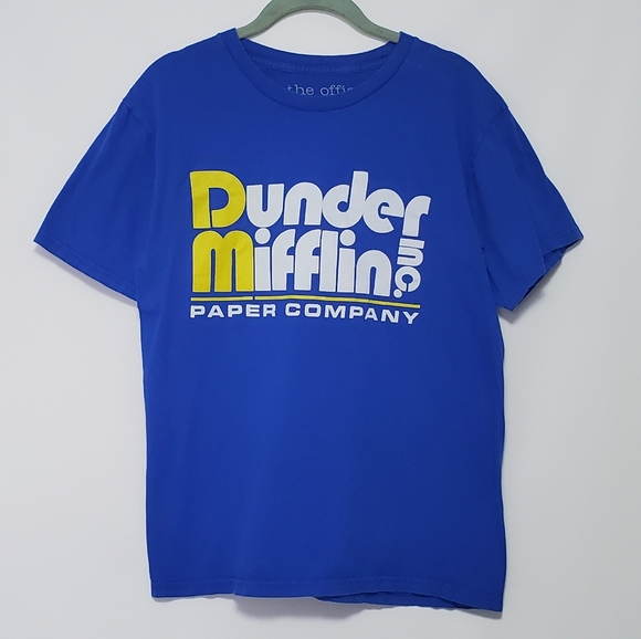 Dunder Mifflin | Shirts | The Office Dunder Mifflin Inc Blue Tshirt ...